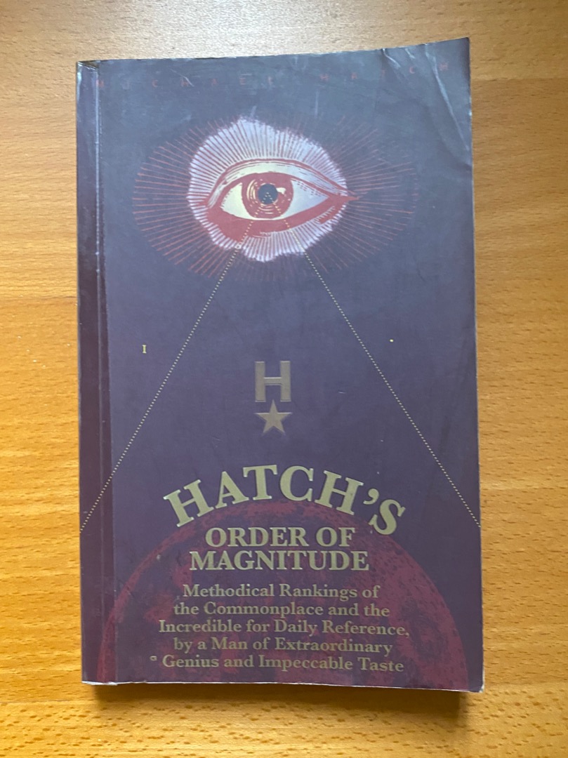 Hatch's Order of Magnitude: Methodical Rankings of the Commonplace and the Incredible for Daily ...