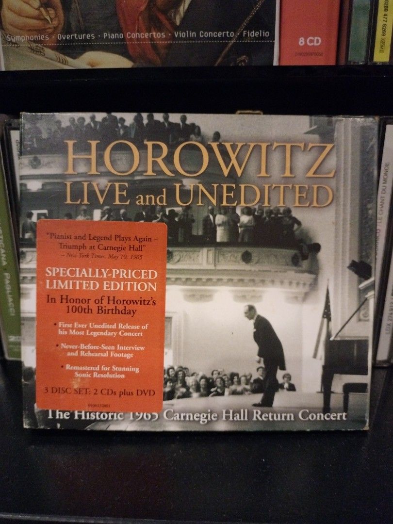 Horowitz Live and Unedited The Historic 1965 Carnegie Hall Return ...
