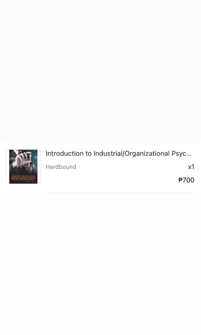 Introduction to Industrial/Organizational Psychology (Sixth Edition) by ...