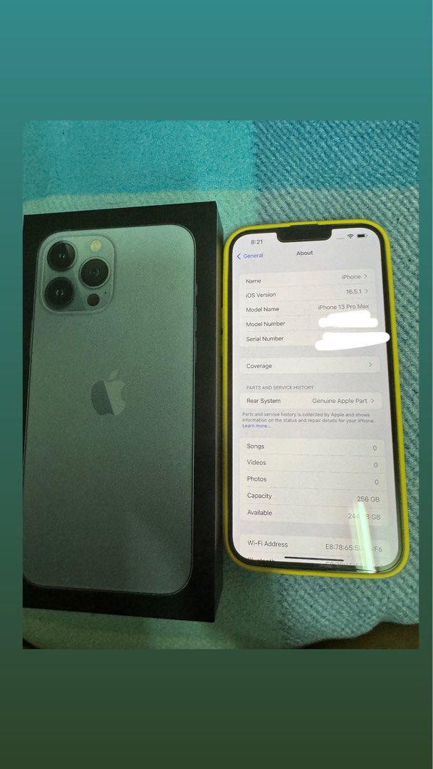 iPhone 13 Pro Max blue 100 % 電池/剛換新機, 手提電話, 手機, iPhone, iPhone 13 系列 ...