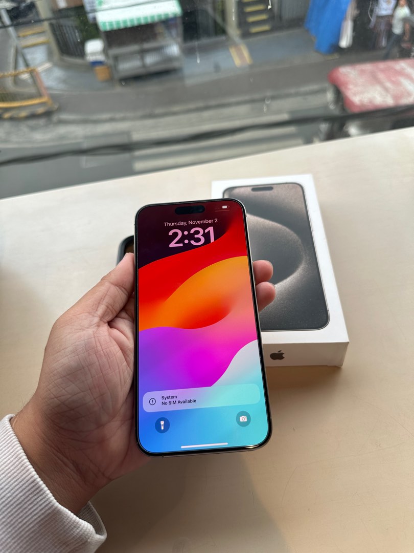 Iphone 15 Promax 256gb natural titanium hk variant complete, Mobile ...