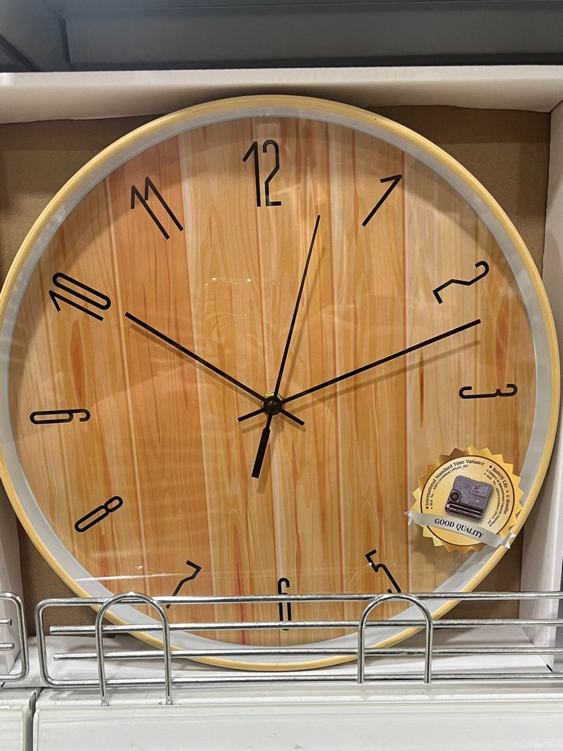 Jam Dinding Model Kayu, Perabotan Rumah di Carousell