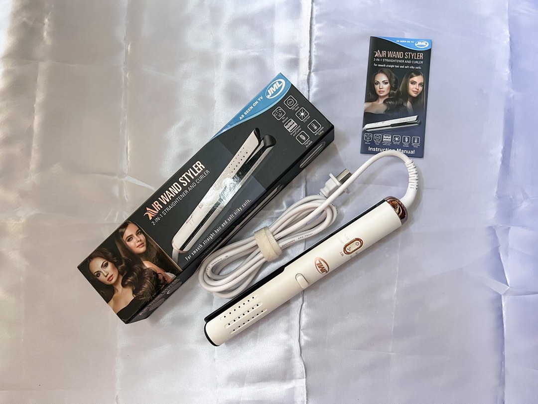 JML 2in1 Flat and Curling Iron Airwand Styler AIRWS, Beauty & Personal Care, Hair on Carousell