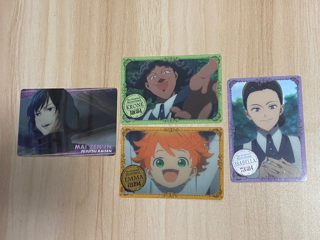 Jujutsu Kaisen JJK / The Promise Neverland TPN Wafer Cards, Hobbies ...