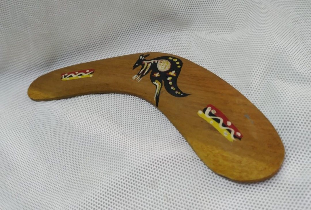 Kangaroo Throwback V Shaped Boomerang Flying Disc Throw Catch Outdoors ...