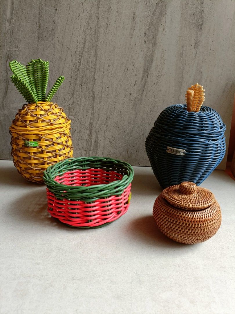 Keranjang Rotan sintetis, Desain & Kerajinan Tangan, Barang & Aksesoris ...