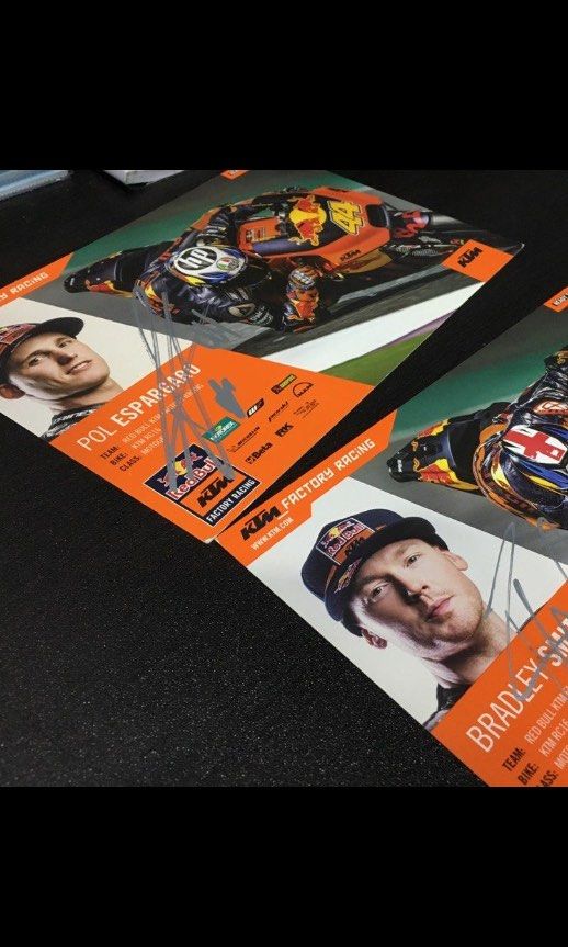 KTM Redbull Moto GP signature rider poskad, Hobbies & Toys ...