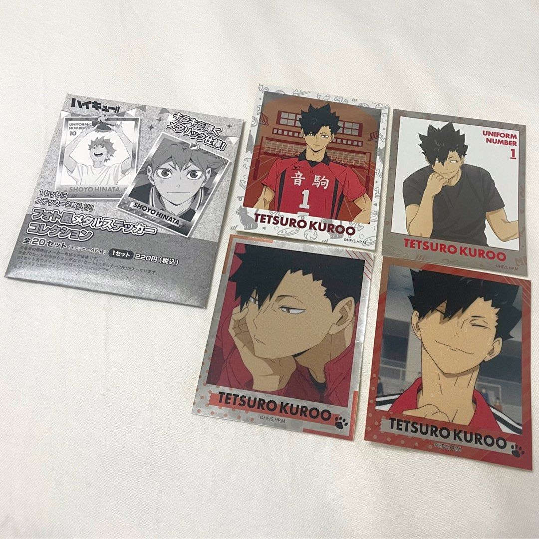kuroo tetsurou sticker set (haikyuu nekoma), Hobbies & Toys ...