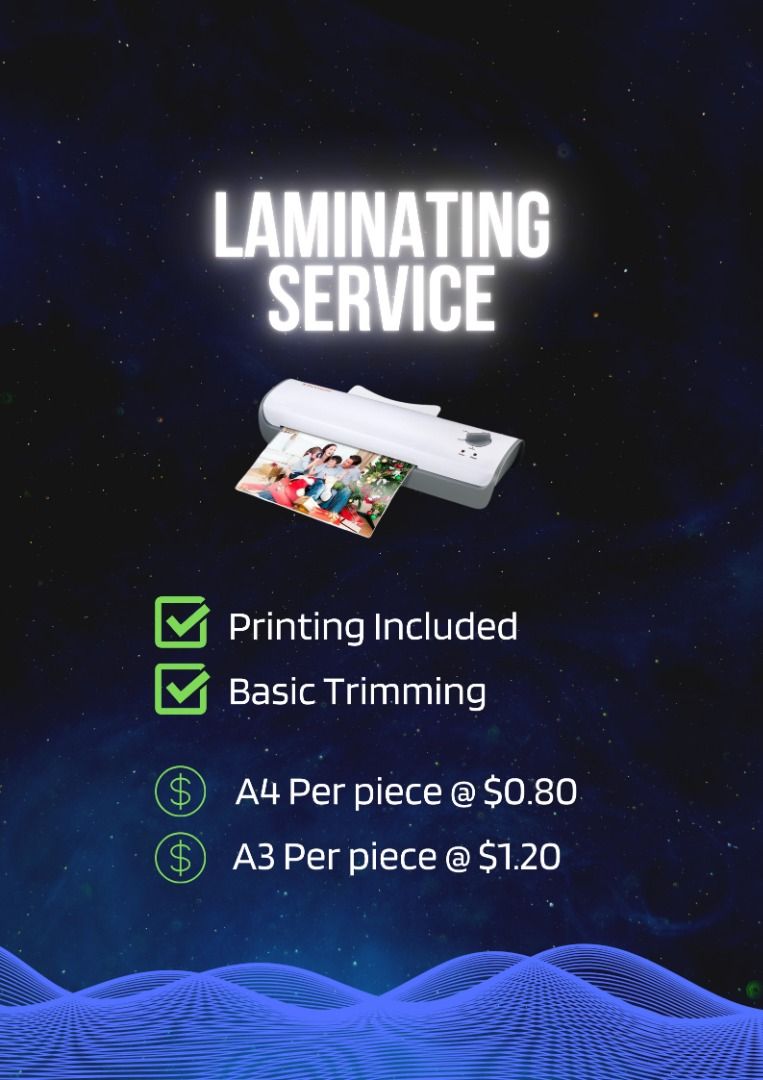 Laminating Services (printing included), Business Services, Printing ...
