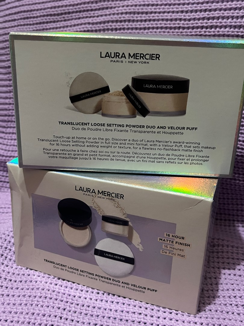 LAURA MERCIER Translucent Loose Setting Powder Duo and Velour Puff (29g ...