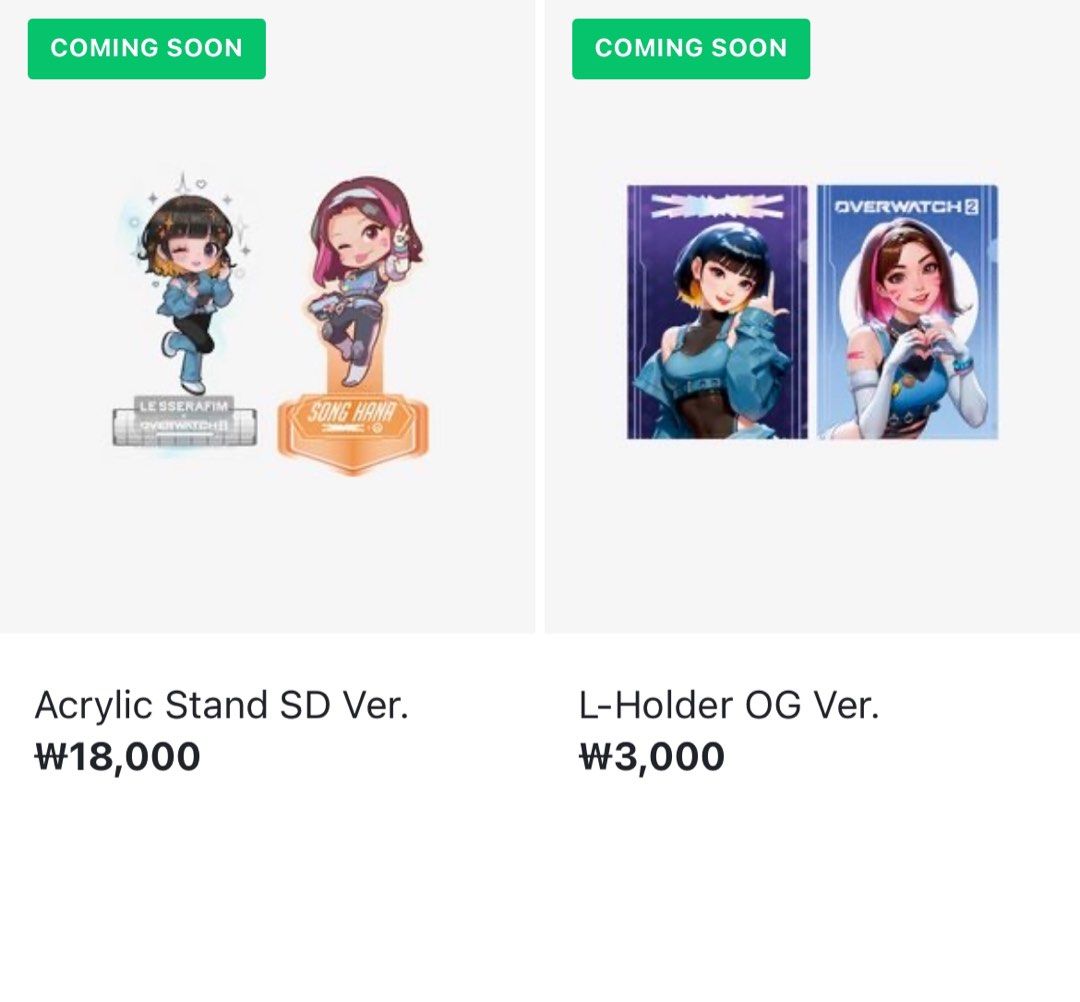 LE SSERAFIM X OVERWATCH 2 Official Goods, Hobbies & Toys, Memorabilia ...