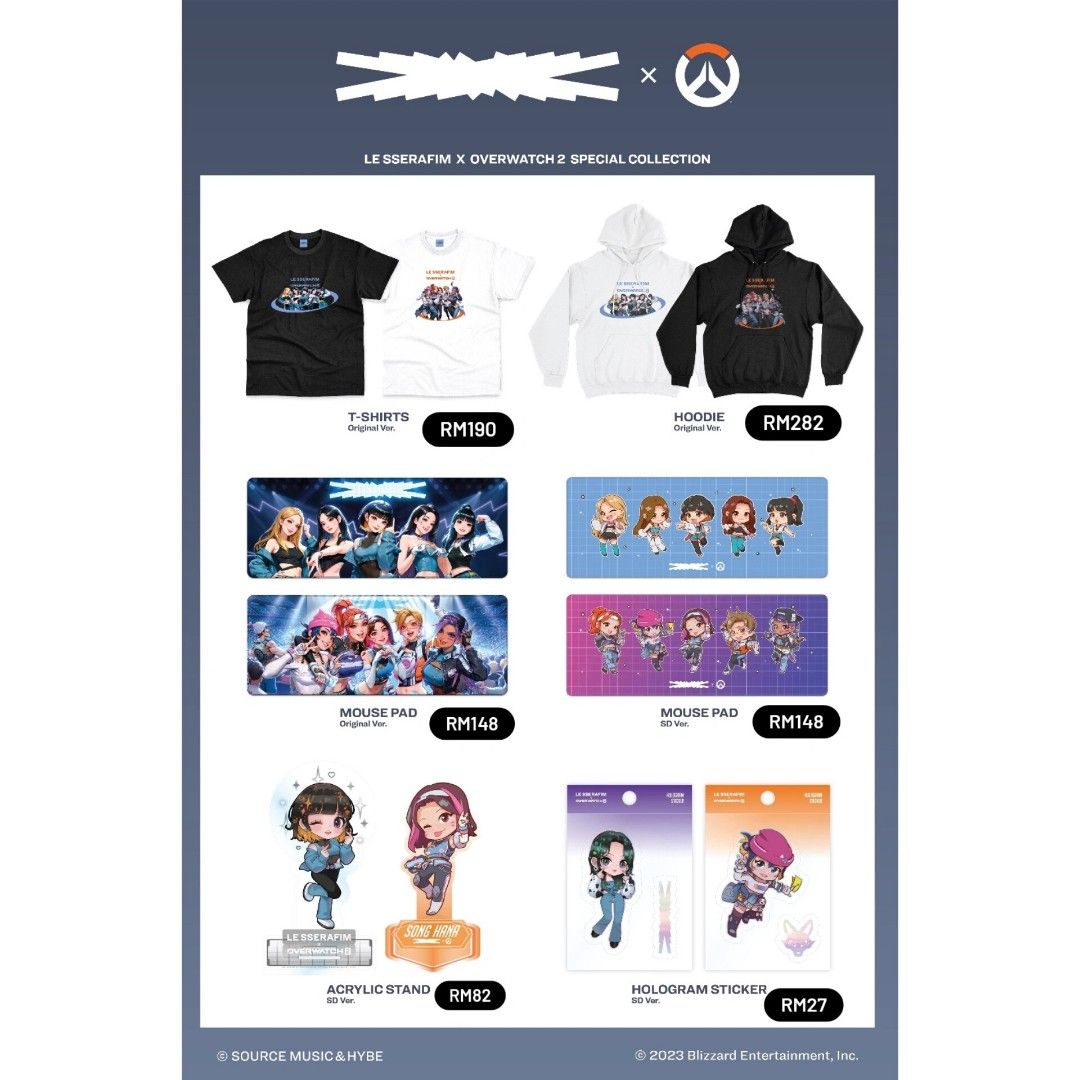 LE SSERAFIM X OVERWATCH 2 Special Collection, Hobbies & Toys ...