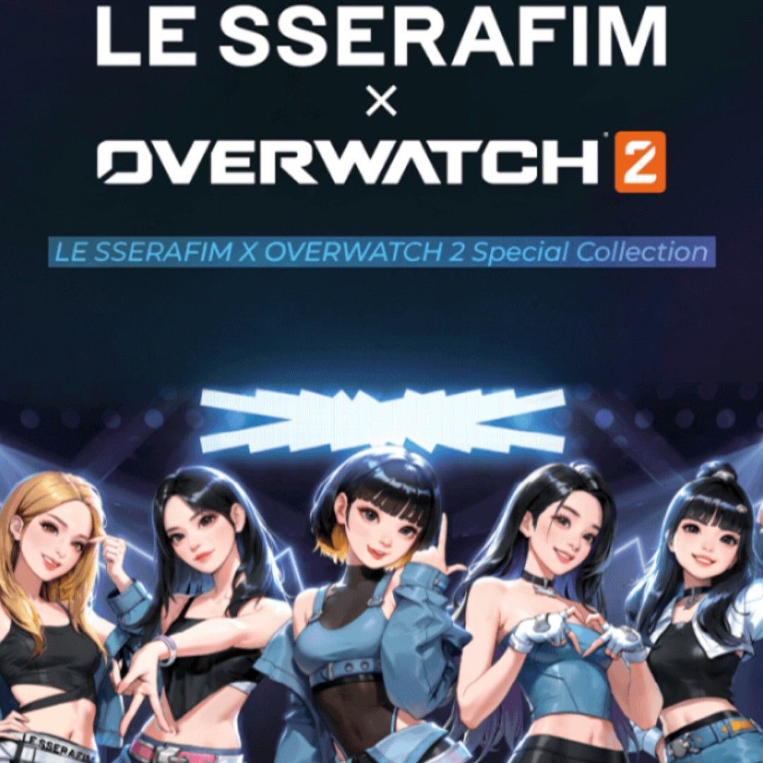 LE SSERAFIM X OVERWATCH 2 Special Collection, Hobbies & Toys, Collectibles & Memorabilia, K-Wave ...