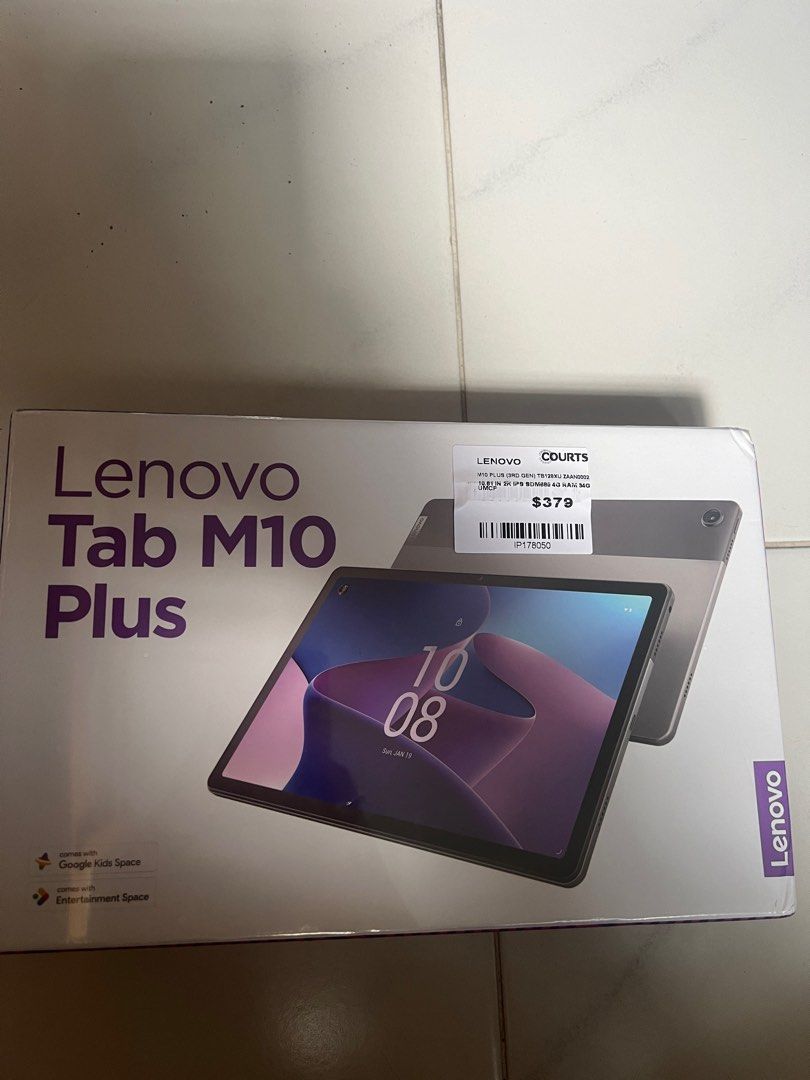 Lenovo M10 plus Black 64 GB, Mobile Phones & Gadgets, Tablets, Android ...