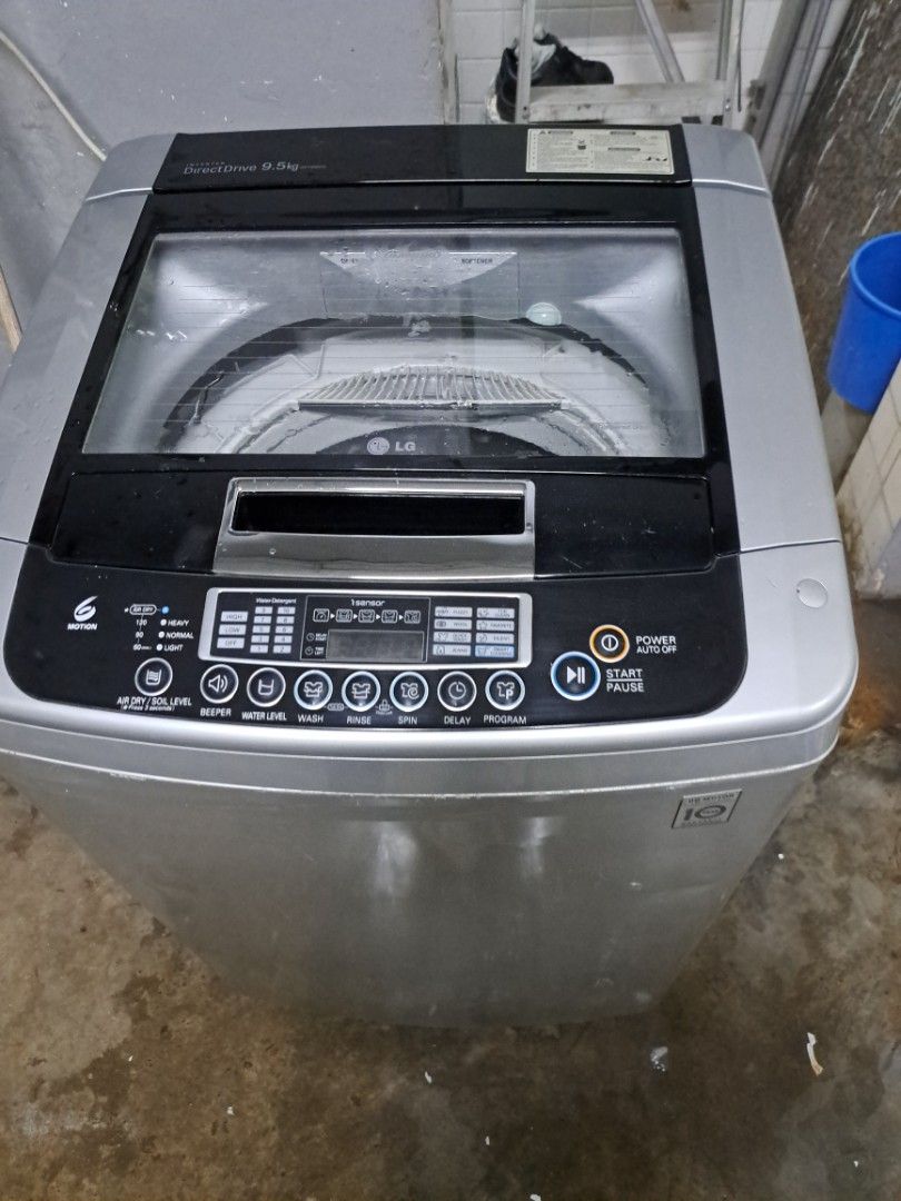 Lg 9.5kg Washing machine washer 3ticks warranty 2months, TV & Home ...