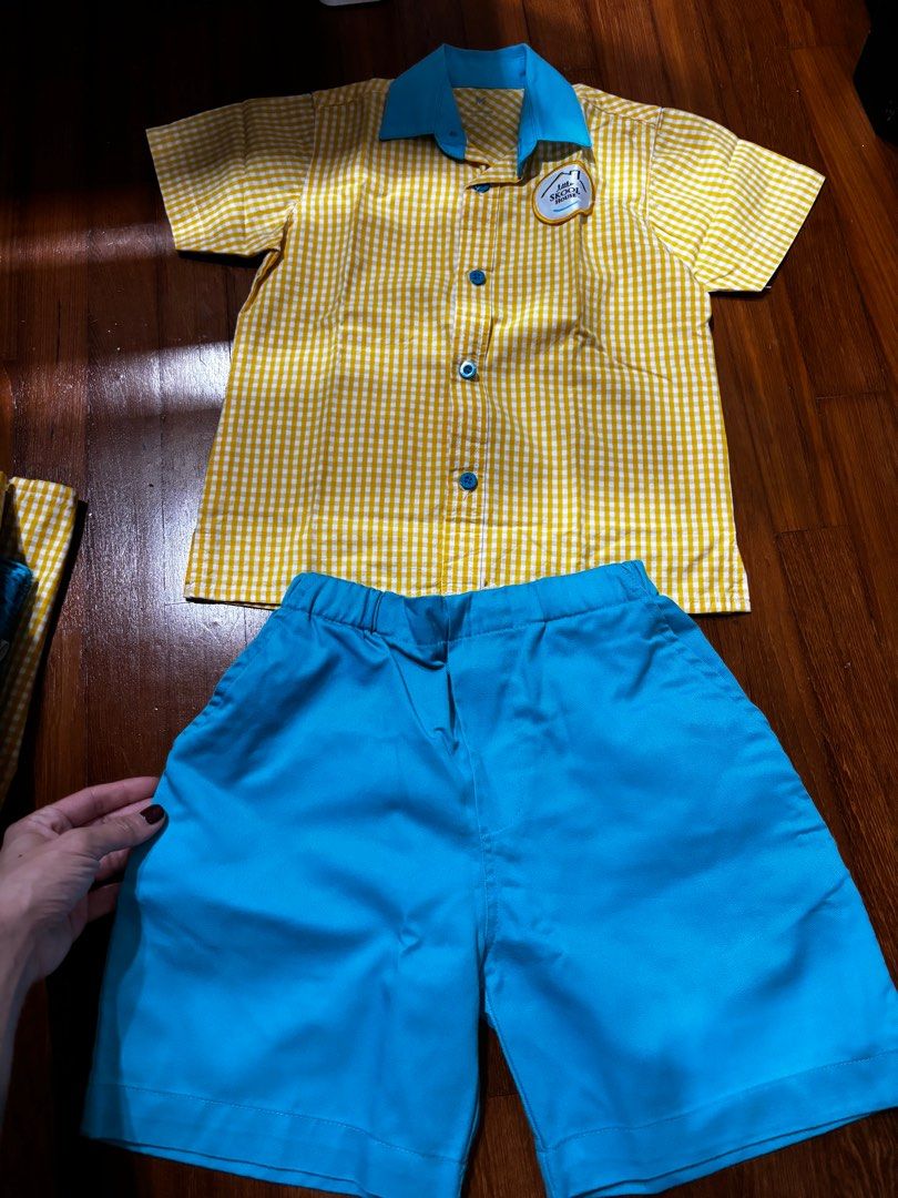 Little Skool House uniform set size M, Babies & Kids, Babies & Kids ...