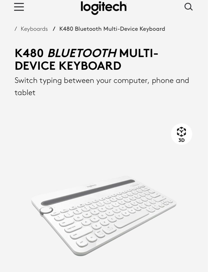 Logitech Multi Device Bluetooth Keyboard Computers And Tech Parts And Accessories Computer