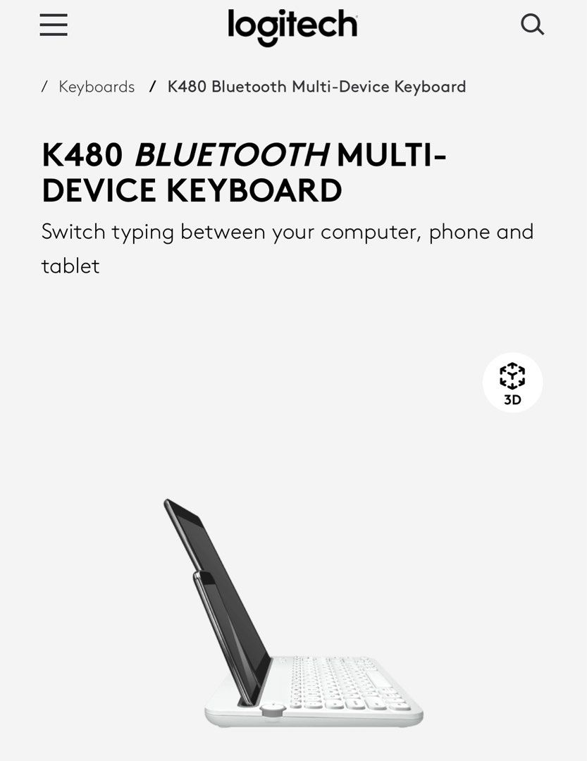 Logitech Multi Device Bluetooth Keyboard Computers And Tech Parts And Accessories Computer