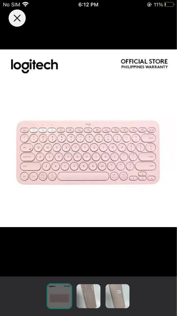 Defective Logitech pink keyboard k380, Computers & Tech, Parts ...