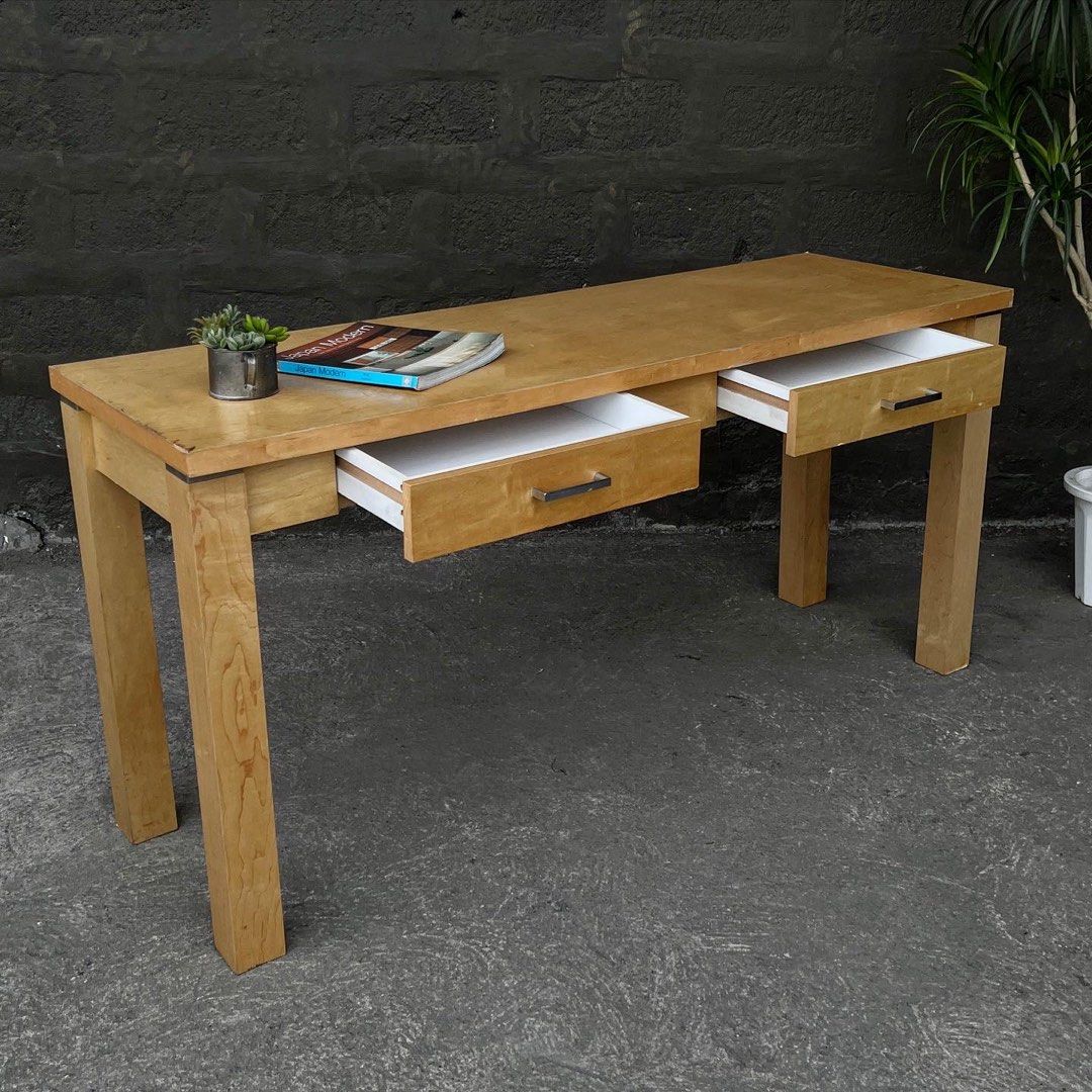 Long side board, working desk L 59 inches W 19.5 H 28.5, Furniture ...