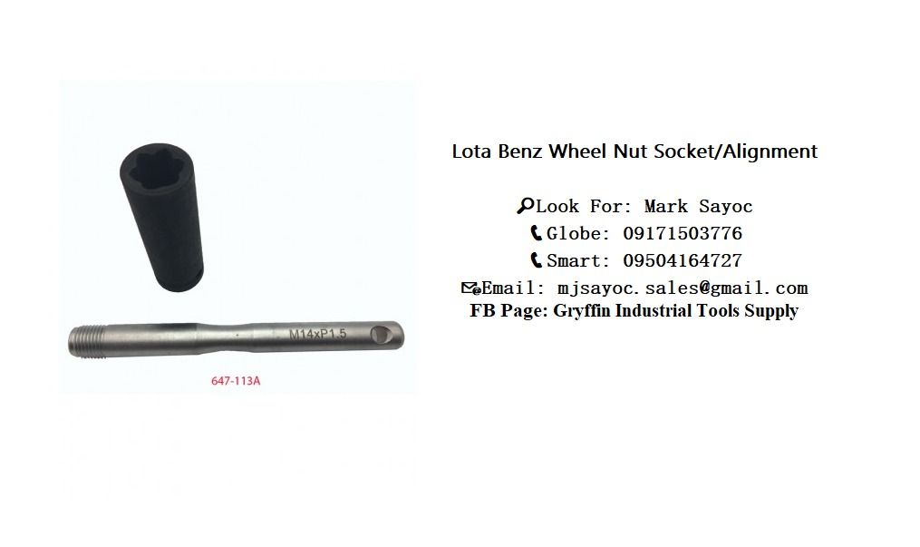 Lota Benz Wheel Nut Socket/Alignment, Commercial & Industrial ...