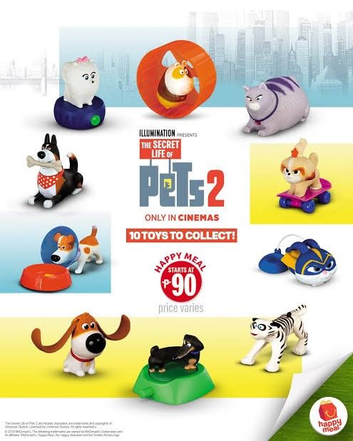 MAINAN HAPPY MEALS MCD SECRET LIFE OF PETS FIGURE SET 5pcs, Toys & Collectibles, Mainan di Carousell