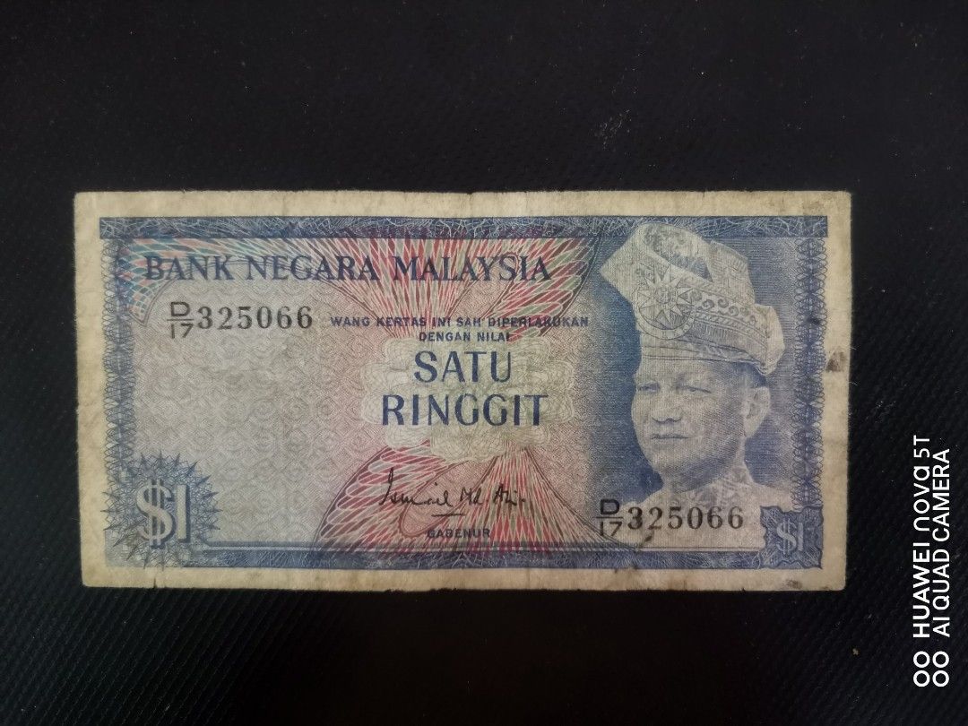 Malaysia 2nd Series RM1 1972-1976 Sign Mohd Ali Banknote, Hobbies ...
