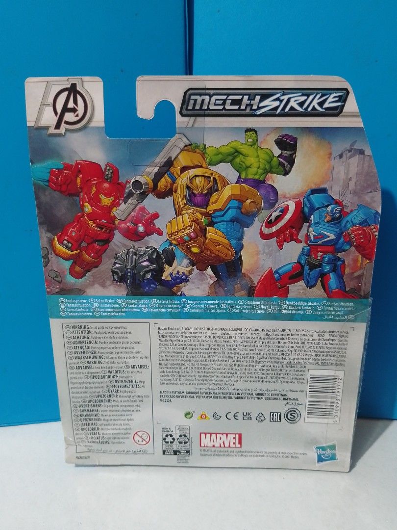 Marvel Avengers Mech Strike 6-Inch Scale Captain America Action Figure ...