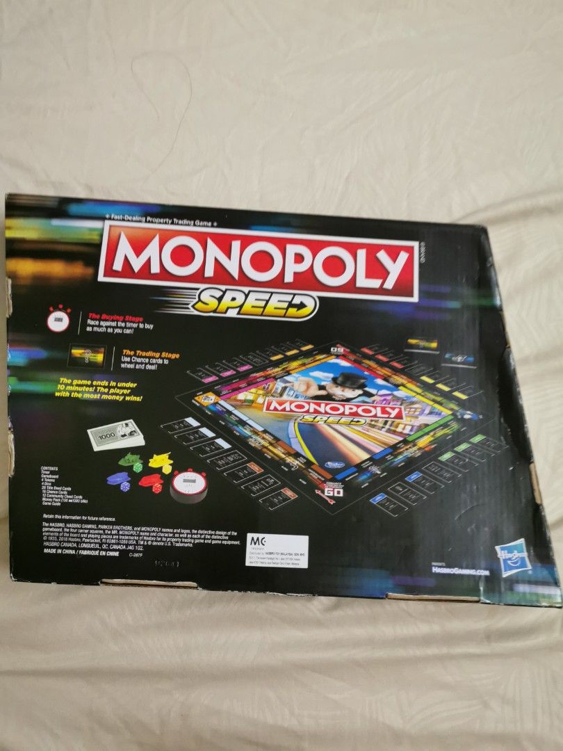 Monopoly Speed, Hobbies & Toys, Toys & Games on Carousell