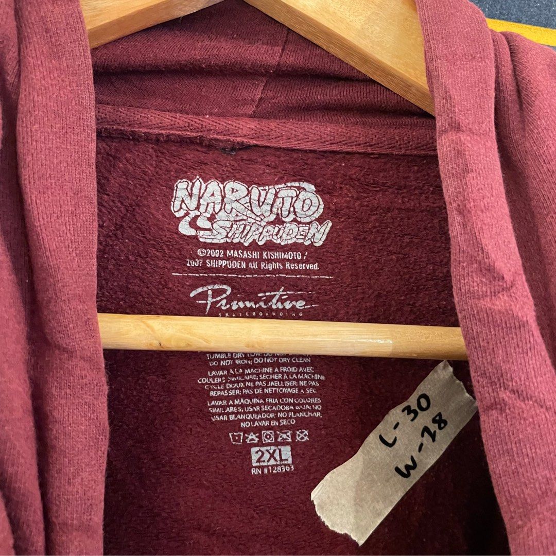 Naruto x Primitive Hoodie, Men's Fashion, Tops & Sets, Hoodies on Carousell