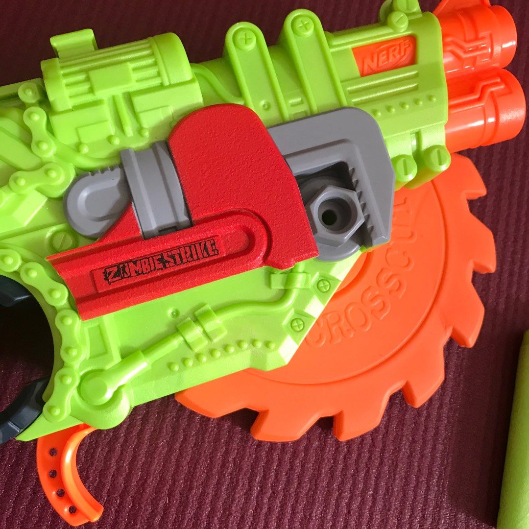 Nerf Gun Zombie Strike Crosscut, Hobbies & Toys, Toys & Games on Carousell