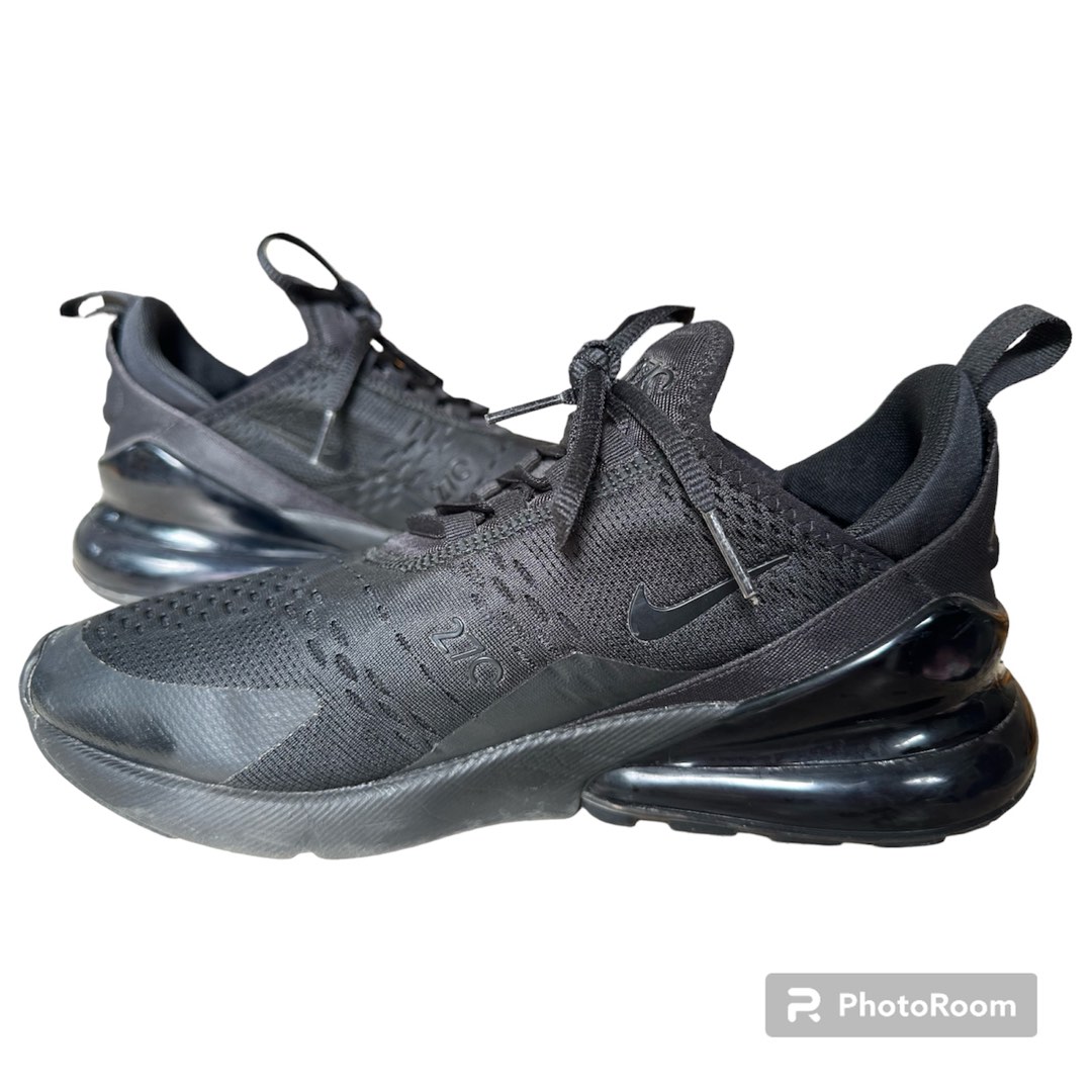 US8 Nike Air Max 270 Triple Black, Men's Fashion, Footwear, Sneakers on Carousell