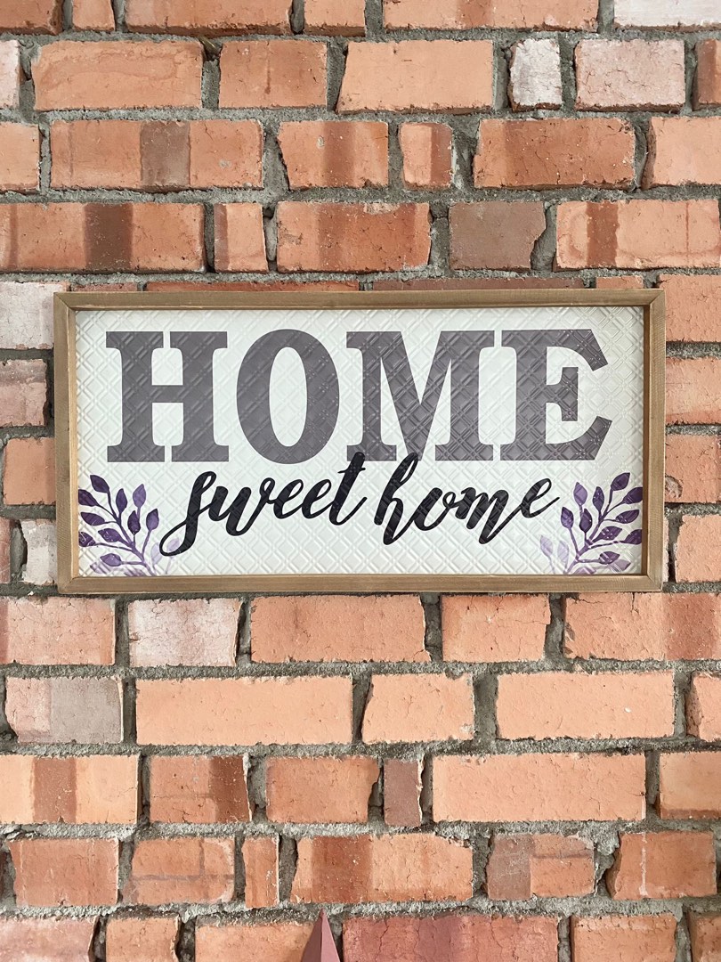 Offer -Large size home sweet home wall signage, Furniture & Home Living, Home Decor, Wall Decor ...