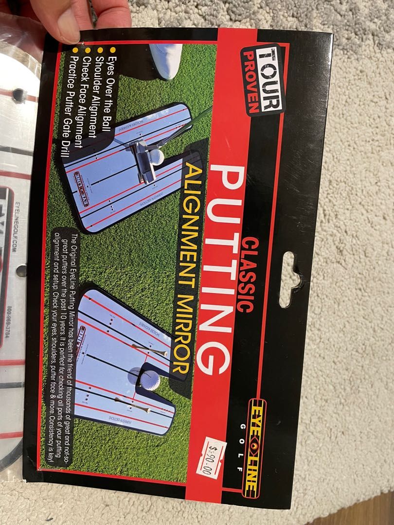 Original Eye-Line Putting Alignment Mirror, Sports Equipment, Sports ...