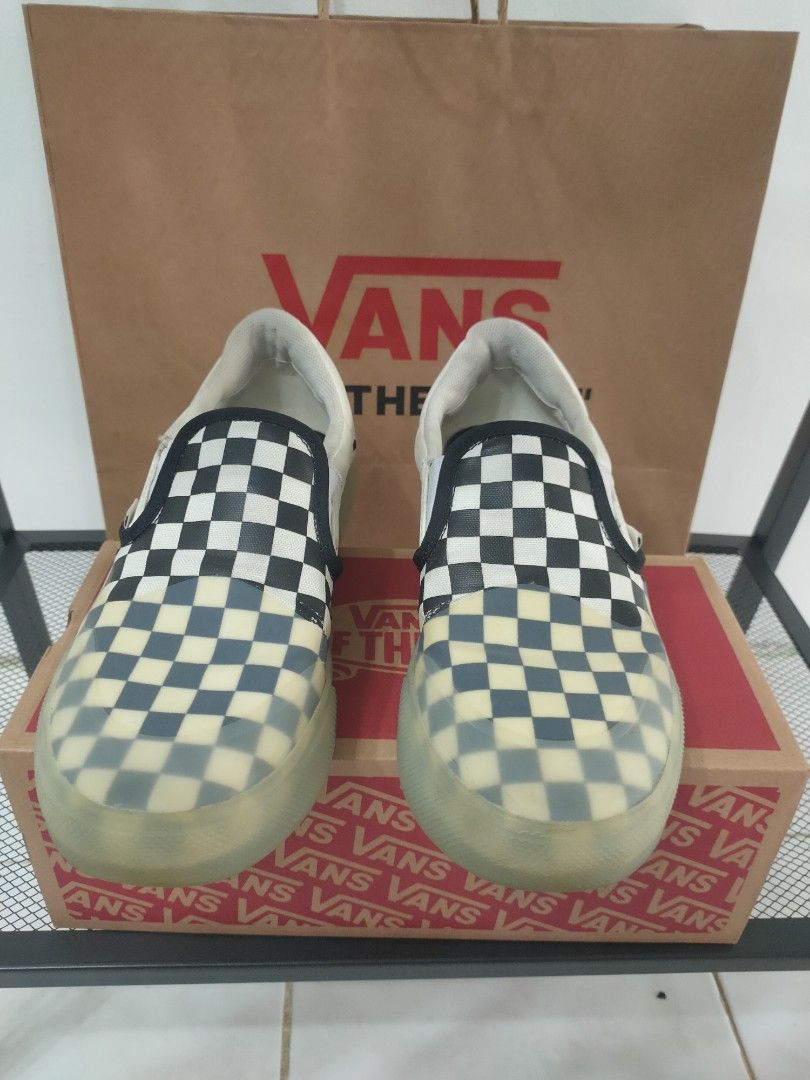 Original Vans mod checkerboard slip on japan, Men's Fashion, Footwear ...