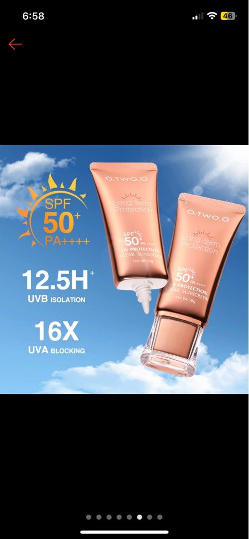 OTWOO Sunscreen SPF 50, Beauty & Personal Care, Face, Face Care on ...