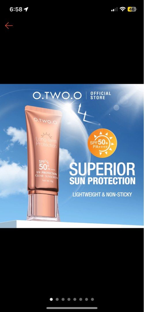 OTWOO Sunscreen SPF 50, Beauty & Personal Care, Face, Face Care on ...