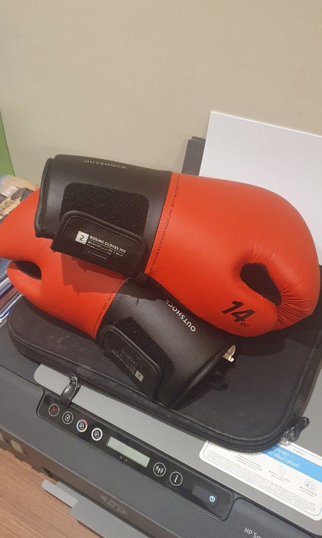 Outshock Boxing Gloves + Wraps BUNDLE, Sports Equipment, Sports & Games ...