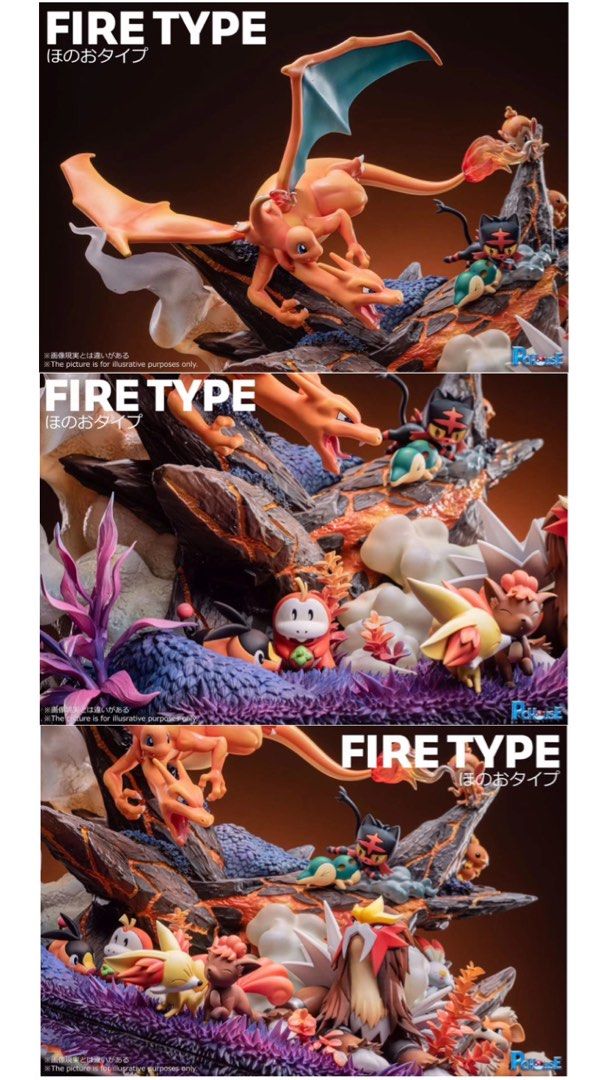 PC Studio - Pokemon Habitat Series 06 - Fire, Hobbies & Toys, Toys ...