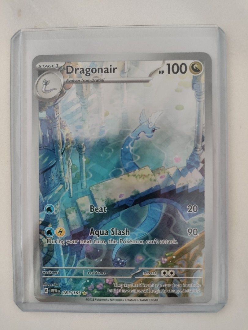 Pokemon 151 ENG Dragonair Illustration Rare, Hobbies & Toys, Toys ...