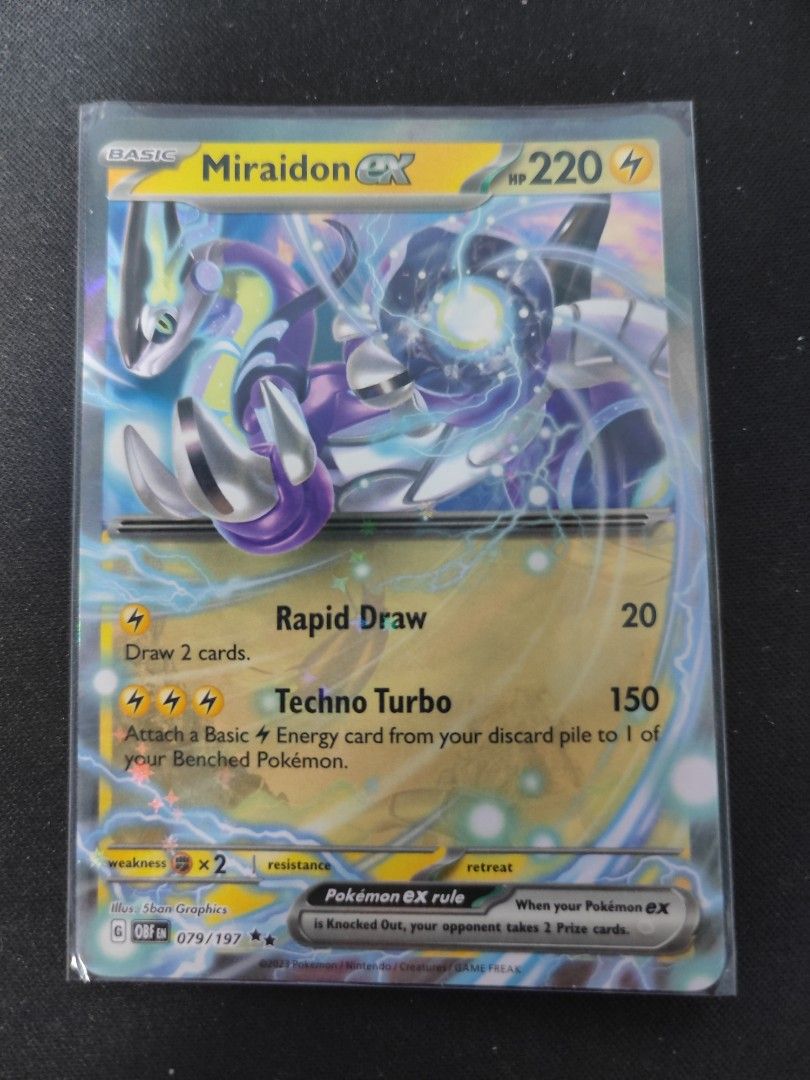 Koraidon ex 124/197 Miraidon ex 079/159 Koraidon ex 125/159 Miraidon ex ...