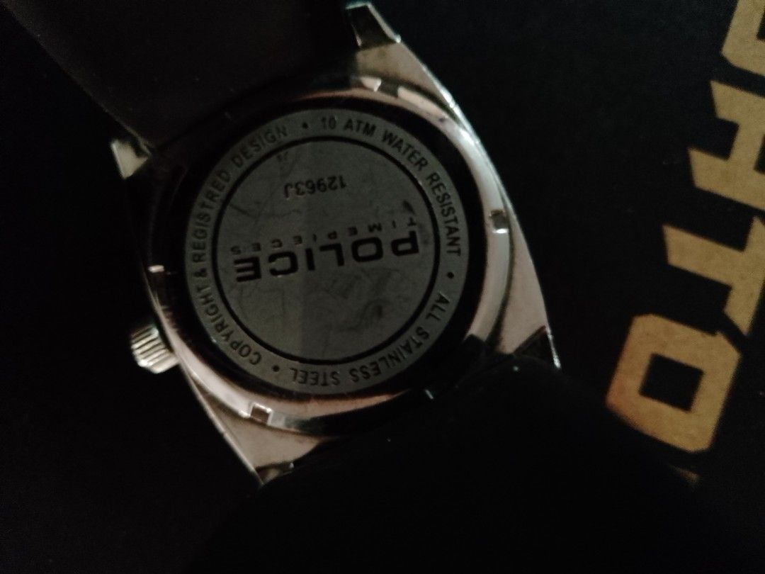 POLICE SQUARE FACE WATCH, Men's Fashion, Watches & Accessories, Watches ...