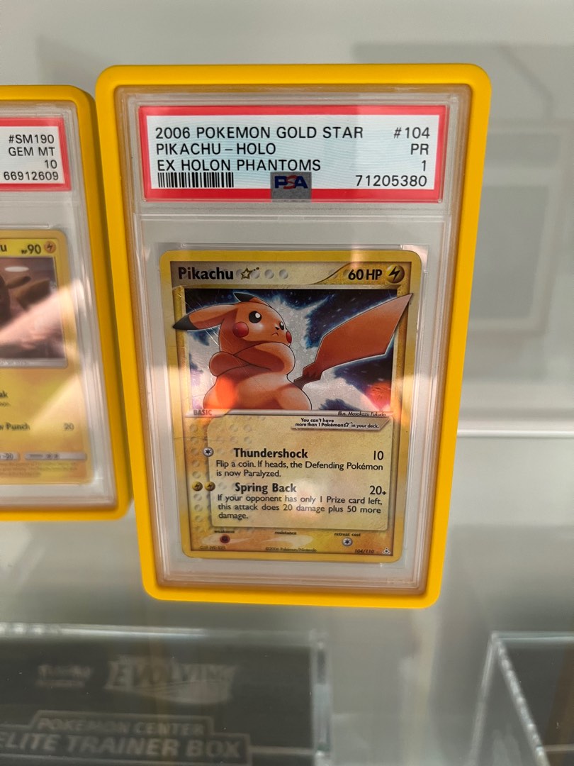 PSA 1 Pikachu Gold Star, Hobbies & Toys, Toys & Games on Carousell