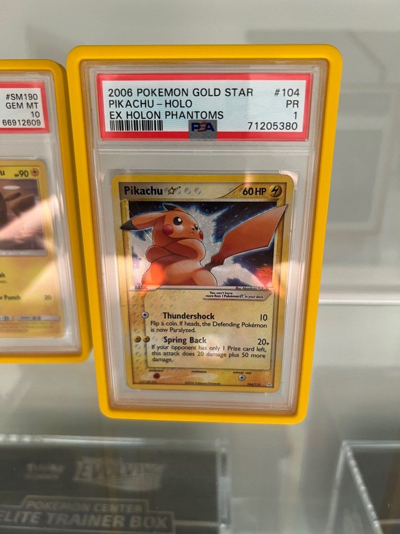 PSA 1 Pikachu Gold Star, Hobbies & Toys, Toys & Games on Carousell