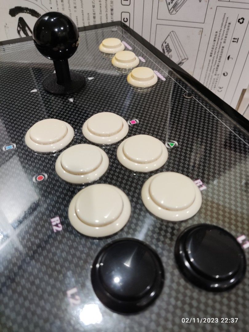 Qanba Q2 Arcade Fight Stick (PS3/PC/XBOX360), Video Gaming, Gaming ...