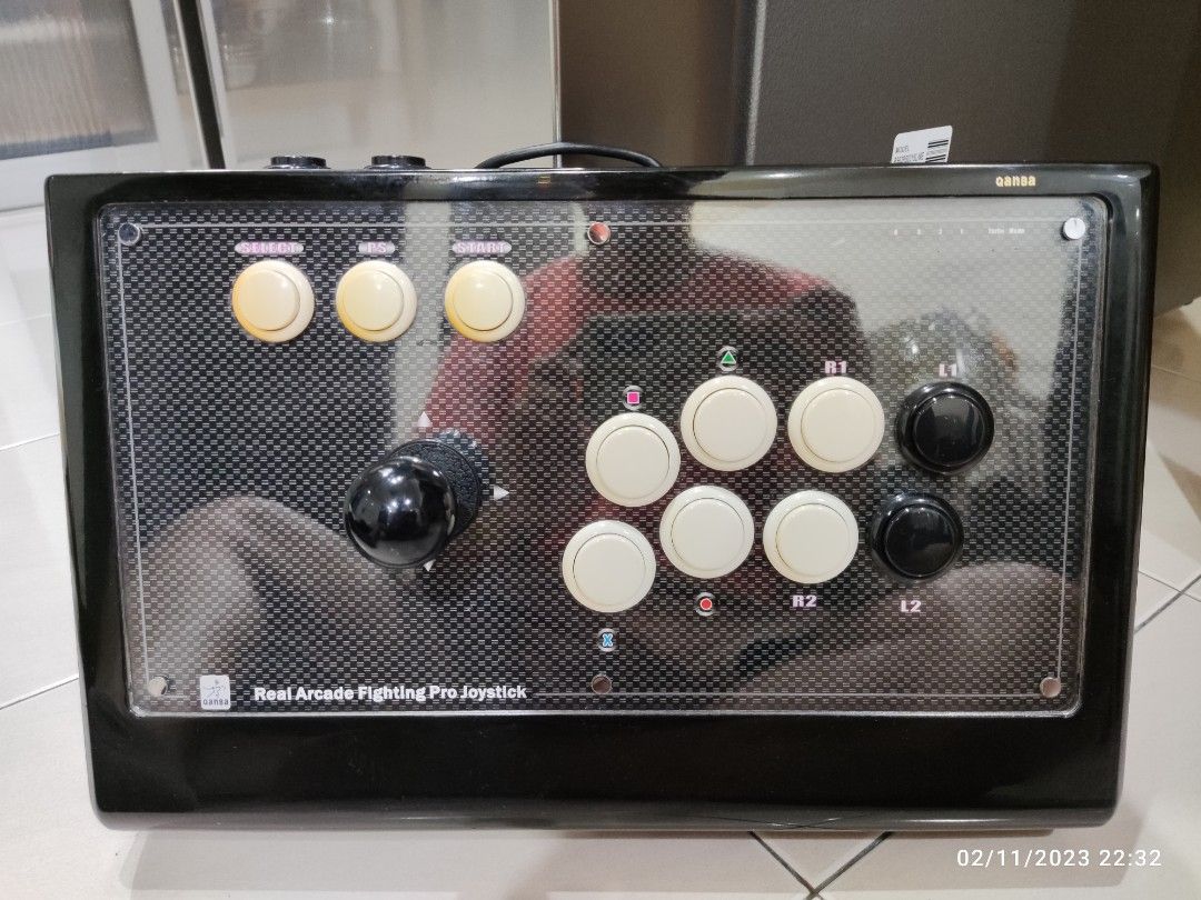 Qanba Q2 Arcade Fight Stick (PS3/PC/XBOX360), Video Gaming, Gaming ...
