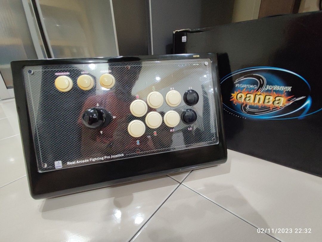 Qanba Q2 Arcade Fight Stick (PS3/PC/XBOX360), Video Gaming, Gaming ...