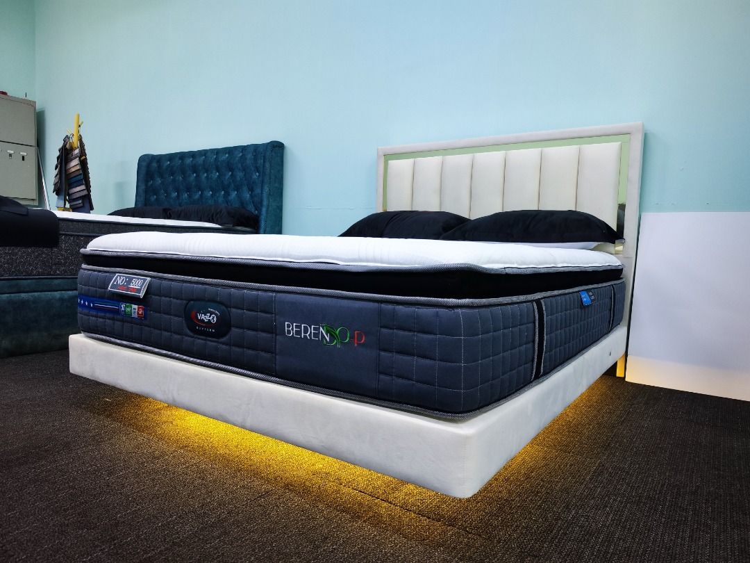 Queen King Floating Divan Bed with LED Lights @ only $750 (Queen Size ...