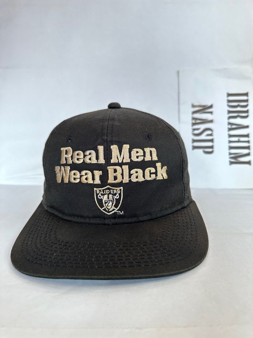 Raiders vtg real men wear black, Men's Fashion, Watches & Accessories ...