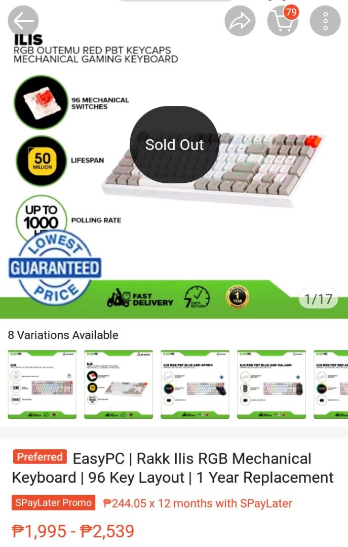 Rakk Ilis PBT Mechanical Keyboard| Outemu Red Switch, Computers & Tech, Parts & Accessories ...